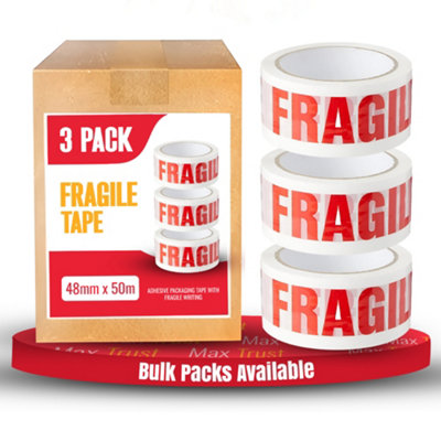 Fragile Printed Packing Tape Red and White Heavy Duty Parcel Tape for ...