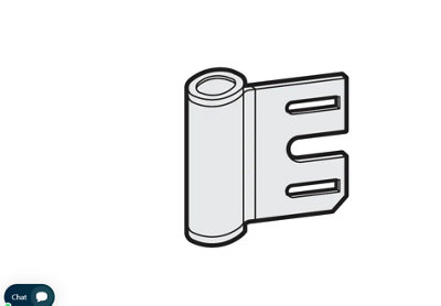 Frame pivot, 3-part glass door hinge, steel frames