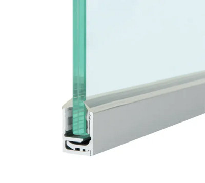 Frame profile in two parts, stainless steel colour E4/C31