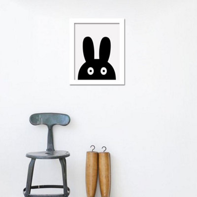 Framed Rabbit Framed Art Room Decor Gifts for Girls Peel and Stick ...