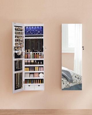 Wall mounted jewellery organiser store