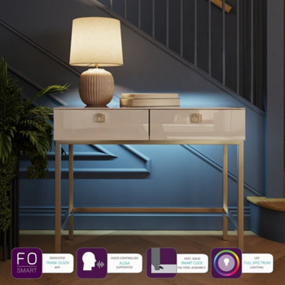 FRANK OLSEN LYRA CONSOLE TABLE ALABASTER