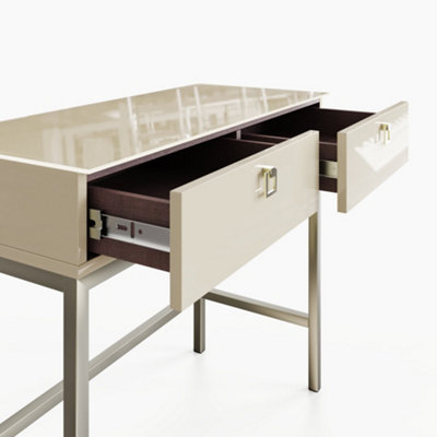 FRANK OLSEN LYRA CONSOLE TABLE ALABASTER