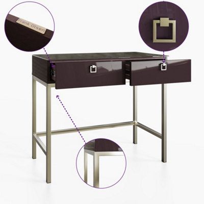 FRANK OLSEN LYRA CONSOLE TABLE PLUM BLACK