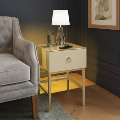 FRANK OLSEN LYRA LAMP TABLE ALABASTER WHITE