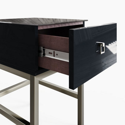 FRANK OLSEN LYRA LAMP TABLE MIDNIGHT ONYX