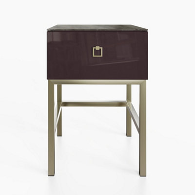 FRANK OLSEN LYRA LAMP TABLE PLUM BLACK