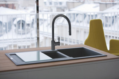 FRANKE EOS NEO MONO MIXER KITCHEN TAP WITH PULL-DOWN AND SWIVEL SPOUT