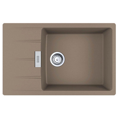 Franke Fragranite Kitchen Sink In Oyster, Single Bowl, 780x500mm 114. ...