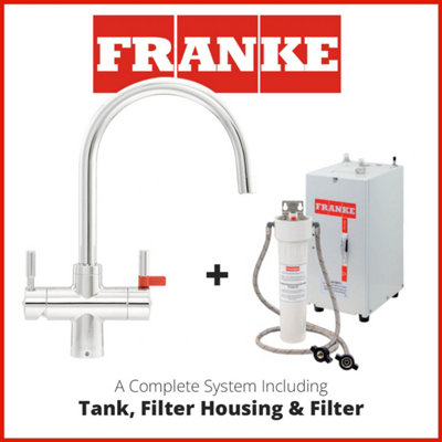 Franke Instante 4-in-1 - Instant Boiling Tap, Filter Tap - Chrome Plated