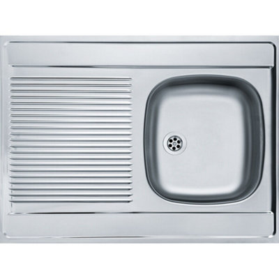 Franke Kitchen Sink Single Bowl Sit on Drainer Steel 800 x 600 with ...