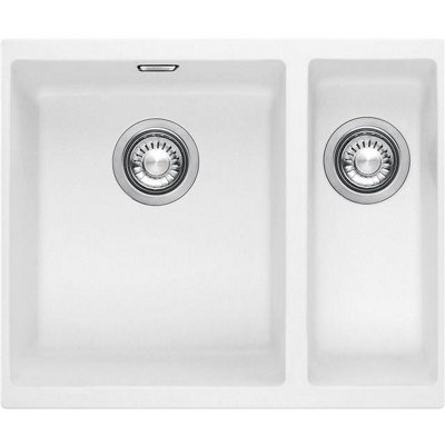 Franke Sirius SID160PW 1.5 Bowl Tectonite Undermount White Kitchen Sink ...