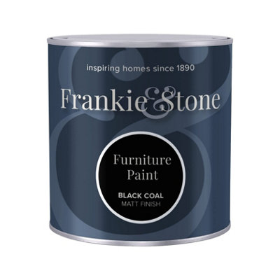 Frankie & Stone Furniture Paint - Black Coal 1 Litre - Water Based ...