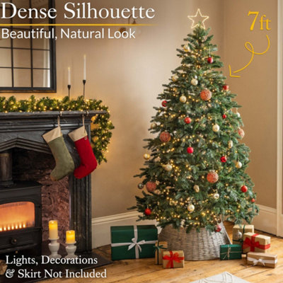 Fraser Fir Artificial Christmas Tree Full Bodied Bushy Decoration with ...