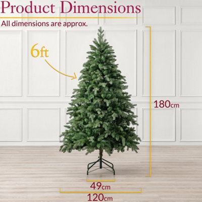 Fraser Fir Artificial Christmas Tree Full Bodied Bushy Decoration with ...