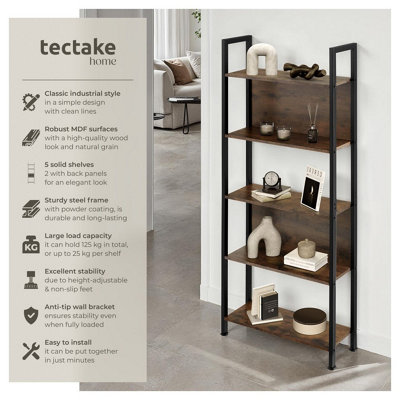 Free-standing presentation shelf Westport with 5 shelves - Industrial ...
