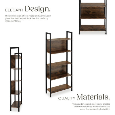 Free-standing presentation shelf Westport with 5 shelves - Industrial ...