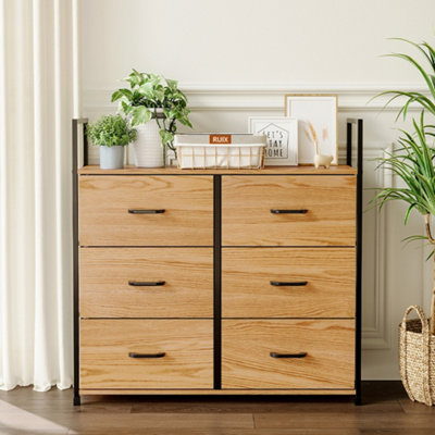 Freestanding 6 Drawer Chest 80cm H x 80cm W x 23.5cm D | DIY at B&Q