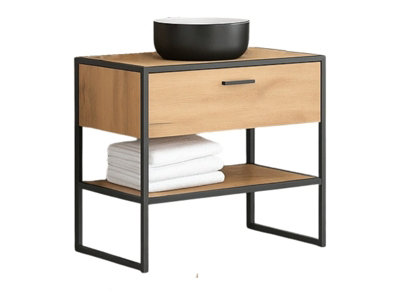 Freestanding Bathroom Vanity Unit 900mm Cabinet with Basin Countertop ...