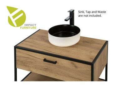 Freestanding Bathroom Vanity Unit 900mm Countertop Sink Cabinet with ...