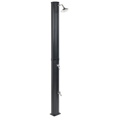 Freestanding Outdoor Solar Shower TOPOCALMA Black