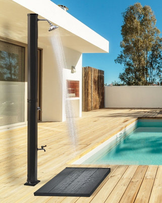 Freestanding Outdoor Solar Shower TOPOCALMA Black