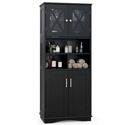 Freestanding Pantry Cabinet Kitchen Cupboard Sideboard Cabinet Shelves