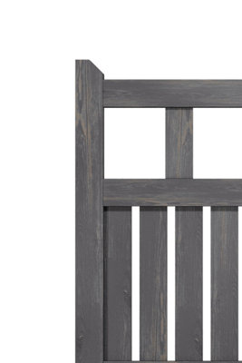 Freestanding Pedestrian Garden Gate Wooden Outdoor Fence Door 120cm W x ...