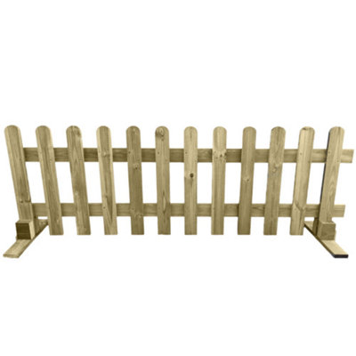 Freestanding Picket Fence Panel Ruby Pressure Treated Timber Garden Divider