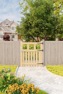 Freestanding Wooden Garden Gate for Outdoor Fence and Pedestrian Access ...