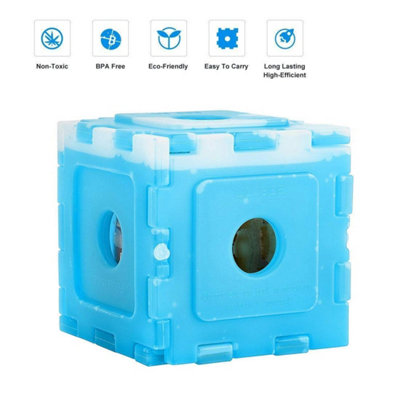Freezer Blocks Cool Bag Ice Packs Cooler Cubes Portable Car Picnic ...