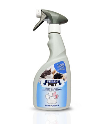 Fresh Pet Disinfectant - Ready to Spray Baby Powder 500ml | DIY at B&Q