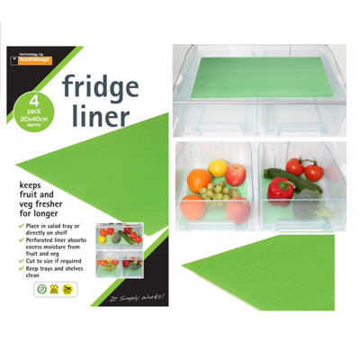 Fridge & Freezer Drawer Liners Mats Fresh Fruit Veg Anti Frost Shelf ...