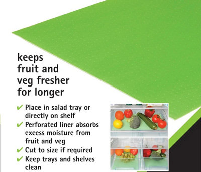 Fridge & Freezer Drawer Liners Mats Fresh Fruit Veg Anti Frost Shelf ...