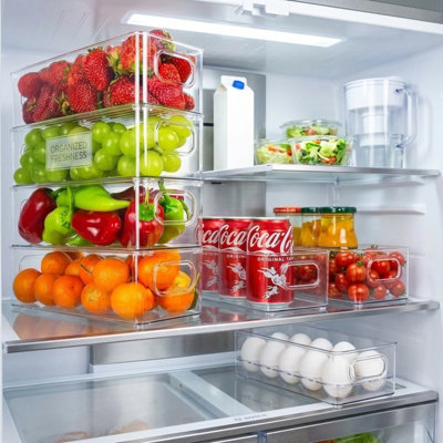 Fridge/Freezer Organisers Set Of 8 Containers