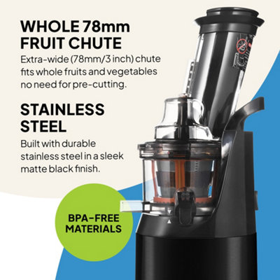 Fridja f1900 Whole Fruit Juicer - Powerful Cold Press Masticating ...
