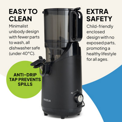 Fridja f2500 Self Feeding Whole Fruit Juicer - Large Chute, Cold Press ...