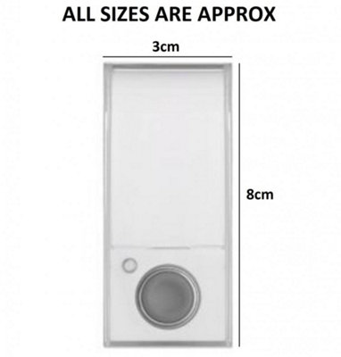 Friedland White Wireless Door Chime Kit doorbell Push Bell Wirefree Set ...