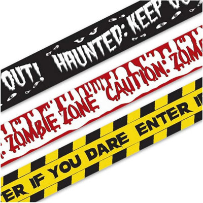Fright Tape Bundle - Including: 'Enter If You Dare', 'Caution Zombie ...