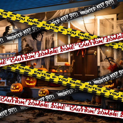 Fright Tape Bundle - Including: 'Enter If You Dare', 'Caution Zombie ...