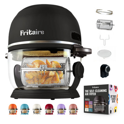 Fritaire Self-Cleaning Glass Bowl 4.7L Air Fryer, Teflon & BPA Free ...