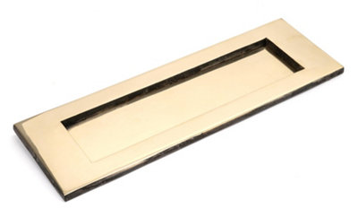 From The Anvil Aged Brass Large Letter Plate | DIY at B&Q