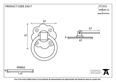 From The Anvil Black Ring Turn Handle Set