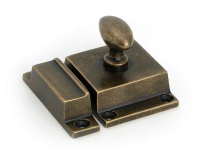 From The Anvil Burnished Brass Cabinet Latch & Keep