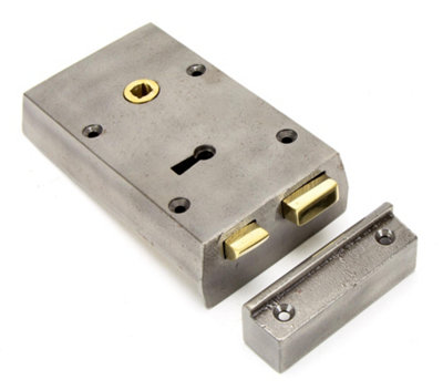 From The Anvil Iron Left Hand Rim Lock - Small