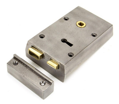 From The Anvil Iron Right Hand Rim Lock - Small