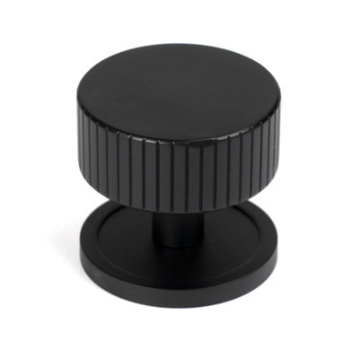From The Anvil Matt Black Judd Cabinet Knob - 38mm (Plain) | DIY at B&Q