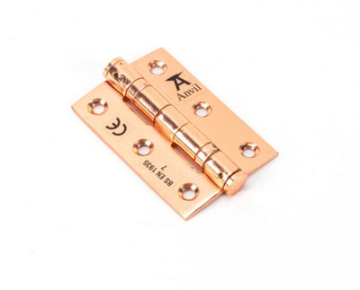From The Anvil Polished Bronze 3 Inch Ball Bearing Butt Hinge (pair) ss ...