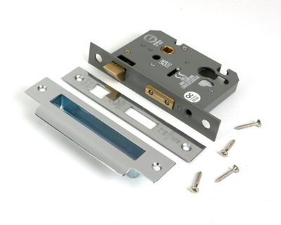 From The Anvil Polished SS 3" Euro Profile Sash Lock