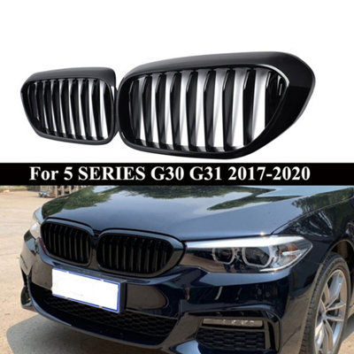 Front Kidney Gloss Black Grill Grilles For BMW 5 Series G30 G31 G38